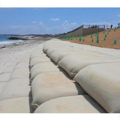 China Geotextile Geobag River Bank Protection Flood Control Polyester Nonwoven Geotextile Geobag Sand Bag Large Geotextile Geobag for Beach Protection for sale