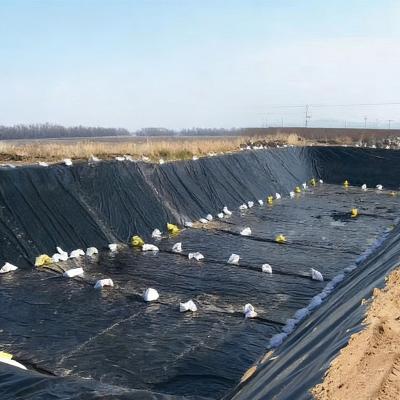 China 100% Virgin 1.5 mm 1mm Construction Material Reservoir Engineering Geosynthetic Plastic Fish Pond Lining Liner Sheet Waterproof HDPE Geomembrane Pond liner for sale