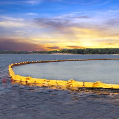 China Floating Silt Curtain Water Pollution Control Oil Boom PVC Permeable Aquatic Floating Silt Curtain for sale