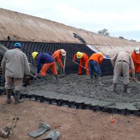 China HDPE Geocell Plastic Driveway Gravel HDPE Geocell Soil Control in Road for Road Reinforcement Slope Protection Erosion Control Gravel Highway for sale