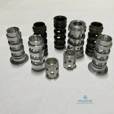 China CNC Machined Steel Hydraulic Valve Sleeve 40Cr 42CrMo 20CrMnTi SUJ2 Fluid Control Components for sale