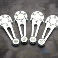 China 6061 T6 Machined Custom CNC Parts Aluminium Rotating Support Rod Bright Silver Anodizing for sale