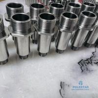 China SUS316 Stainless Steel Precision Components External Thread Pagoda Joint CNC Machined Turned Connector For Fuel Pump Rod for sale