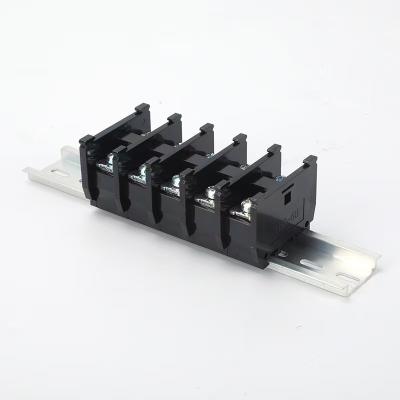 China High Quality Terminal Block DIN Rail 600V 32A Screw Connection Copper Alloy Flame for sale