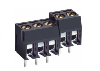China Brass Ni plated Cage Pitch 5mm / 5.08mm PCB Screw Terminal Block Connector for sale