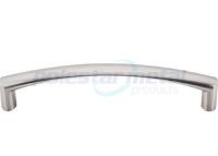 China 128 mm CC Brushed Nickel Zinc Alloy Contemporary Kitchen Bow Cabinet Pull Handles for sale