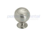China Brushed Nickel Cabinet Hardware Zinc Alloy Modern Round Cabinet Knobs for sale