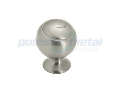 China Brushed Nickel Cabinet Hardware Zinc Alloy Modern Round Cabinet Knobs for sale