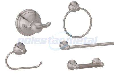 China Bathroom Hardware Collections 5 Pcs Satin Nickel Zamak 32500 Series Value Pack for sale