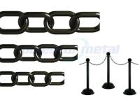 China Black PE Roadway Plastic Chain Link for sale