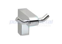 China Polished Chrome Zamak 9600 Series Stainless Steel Double Robe Hook 2-15/16