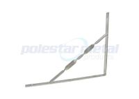 China Hotel Construction Hardware Zinc Plated Steel Heavy Duty Wall Brackets for sale