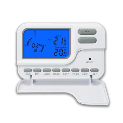 China Backlight Wired Room Thermostat Heating / Cooling 7 Day Programmable for sale