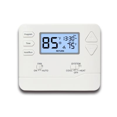 China Non-Programmable Thermostat 1 Heat 1 Cool HP/AC STN605 7 Day Programmable With White Backlight for sale