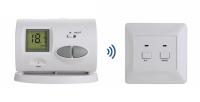 China Wall Mounted 2 Wire Digital Room Thermostat for Floor Heating System - 868MHz RF, 5-35℃ Range, 8A 230VAC for sale