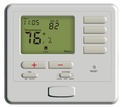 China Multi Stage Digital Room Thermostat Heating And Cooling 24V for sale