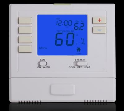 China T705 Single Stage Heat Pump Thermostat - 5/1/1 Programmable Digital Control with 24V Power and 41-95°F Range for sale