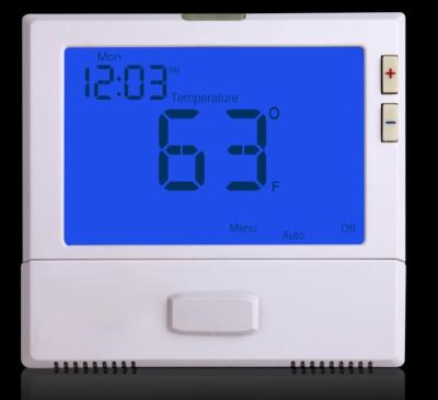 China T855 2 Heat 2 Cool Digital Room Thermostat 24V with Blue Backlight 41-95°F Range 7-Day Programmable for sale