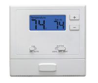 China T601 24V Digital Thermostat for 1 Heat 1 Cool Systems with 40-90°F Temperature Range and Blue Backlight Display for sale