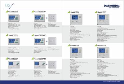 China T601 2-Wire Heat Only Thermostat 24V with 44-90°F Range and Blue Backlight for HVAC Systems for sale