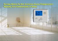 China T701 Digital Thermostat 1 Heat 1 Cool 24V with 4 sq inch Blue Backlight Display for HVAC Systems for sale