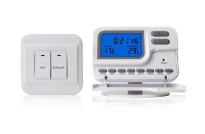 China S2303 RF Digital Wireless Programmable Thermostat for Heat Pump - 7-Day Schedule, 868MHz, 50m Range for sale