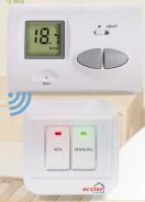 China Wireless Room Thermostat / Digital Heat Only Thermostat For Combi Boiler for sale