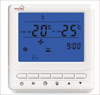 China OCTK01 Non-Programmable HVAC Thermostat - Digital Fan Coil Controller 2230VAC with 7-Day Programming for sale
