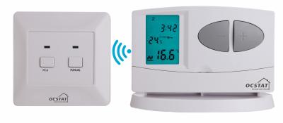 China Q7 RF Programmable Thermostat with 868MHz Wireless Technology, 7-Day Programming and 200m Transmission Range for sale