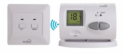 China Q3 RF 868MHz Temperature Switch Thermostat with OMRON Relay - 5-35℃ Range, 200m Transmission for sale