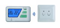 China S2306 RF Digital Wireless Room Thermostat - 868MHz Frequency, 660ft Range, Battery Operated Temperature Control for sale