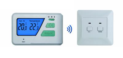 China S2306 RF Digital Wireless Room Thermostat - 868MHz Frequency, 660ft Range, Battery Operated Temperature Control for sale