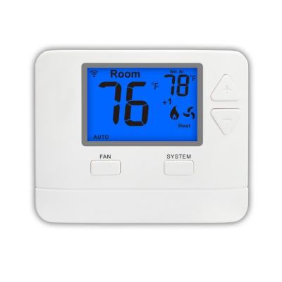 China 24V WIFI Non Programmable Digital Electric Heat Pump Thermostat With Alexa for sale