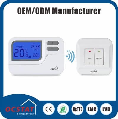 China 7 Days Programmable Underfloor Heating RF Room Thermostat 16A 230V RF for sale