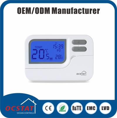 China Programmable 2 Wire Gas Furnace Thermostat Wiring For Floor Heating System for sale