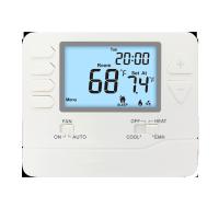 China Riseem 24V Heat Pump 2H / 1C  HVAC ABS Multi Stage Thermostat For Office / Bar for sale