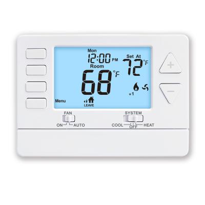 China Riseem Multi Stage 24V Programmable Air Conditioner Thermostat for Home 2 Heat 2 Cool for sale