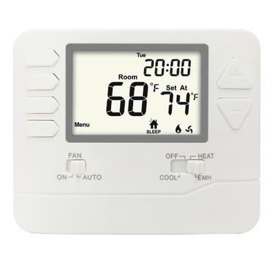 China Riseem STN721 24V Electronic Non-Programmable Heat Pump Thermostat with 32°F-99°F Range and LCD Display for sale