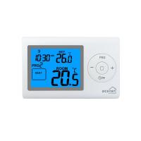 China Riseem White Color Digital Programmable Room Central Heating Thermostat With Batter Supply for sale