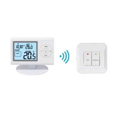 China Riseem ST2402RF 7 Day Programmable Wireless Room Thermostat for Boiler Heating Cooling 230V AC 6A Switchable Current for sale