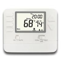 China Riseem 2 Heat / 2 Cool Electronic Heat Pump HVAC Thermostat With Heating And Cooling for sale