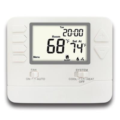 China Riseem 2 Heat / 2 Cool Electronic Heat Pump HVAC Thermostat With Heating And Cooling for sale