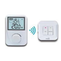 China Riseem White Color ABS RF Wireless Digital Room Thermostat Controller Non - Programmable for sale