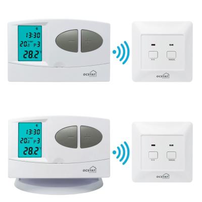 China Riseem 868MHz 7-Day Programmable Wireless Room Thermostat ST7RF for Boiler & Underfloor Heating with 230VAC Contact Rating for sale