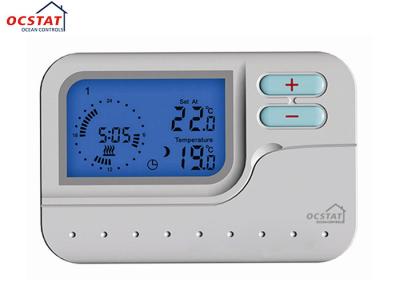China LED Blue Backlight 	7 Day Programmable Thermostat With HVAC System for sale