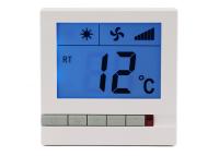 China 230V AC Fan Coil Thermostat with Remote Control - Digital LCD Display, 0-40℃ Temperature Range, Heat/Cool Mode Switch for sale