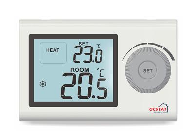 China ST2403 Digital Room Thermostat for Gas Boiler Heating Systems - 0°C-40°C Range, 230VAC Contact Rating for sale