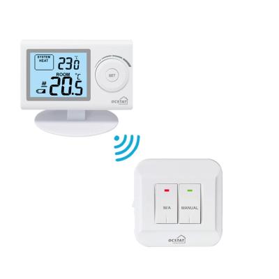 China ST2403 RF Room Thermostat for Gas Boilers - 230V AC, 6A Switchable Current, Digital Temperature Control 5°C-35°C for sale