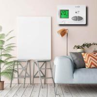 China C3 White Smart Digital Room Thermostat with Backlight - 110x75x45mm Wireless Heating Control System for sale
