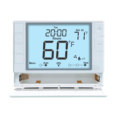 China 24VAC 2 Heat Stage 2 Cool Stage 7 Day Programmable Multi Stage Thermostat RTH715 for sale